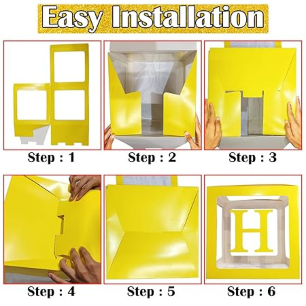 Haldi Ceremony Balloon Box Decoration - WedMeVibes